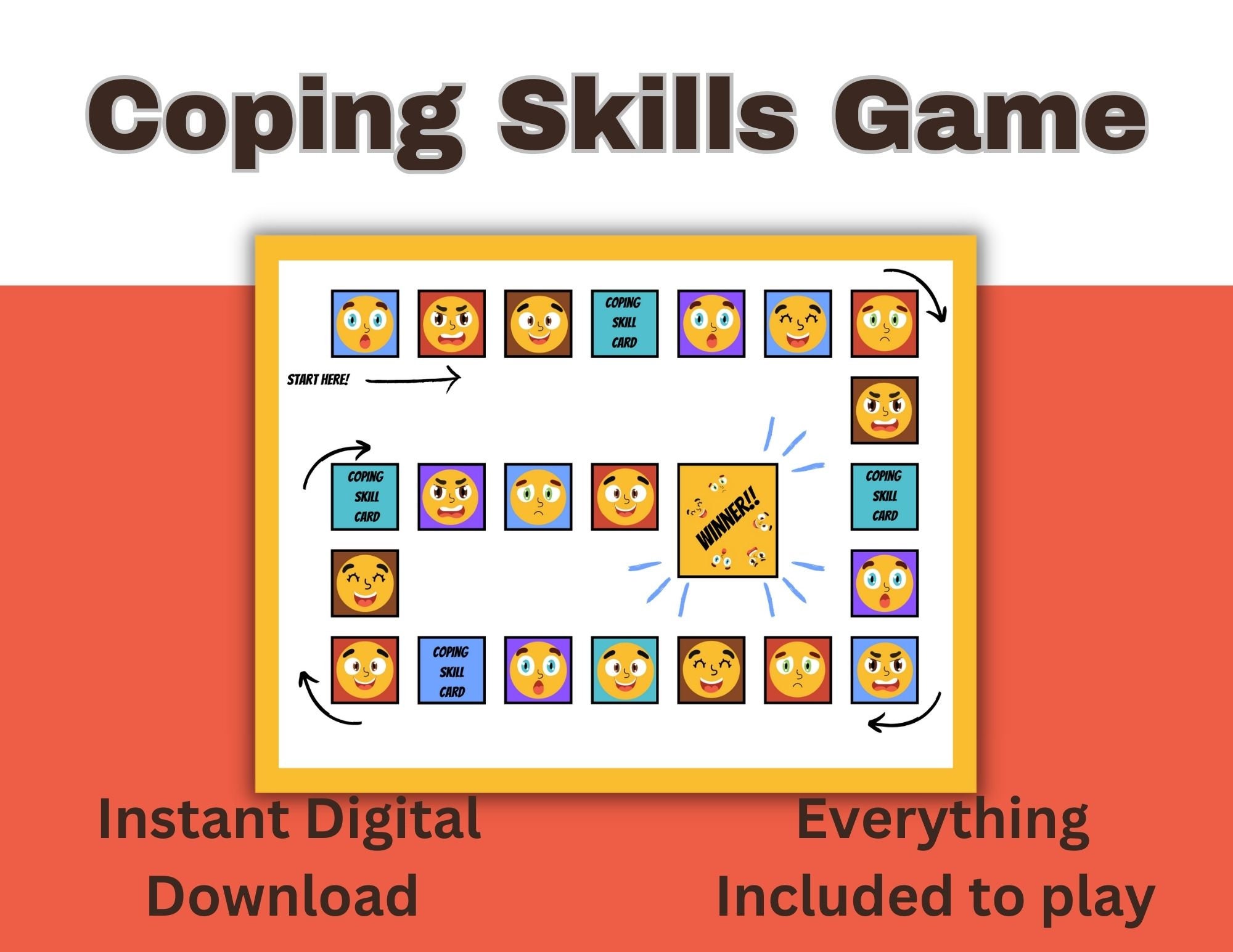 Coping Skills Game Coping Strategies Mental Health Health Ed Emotions ...