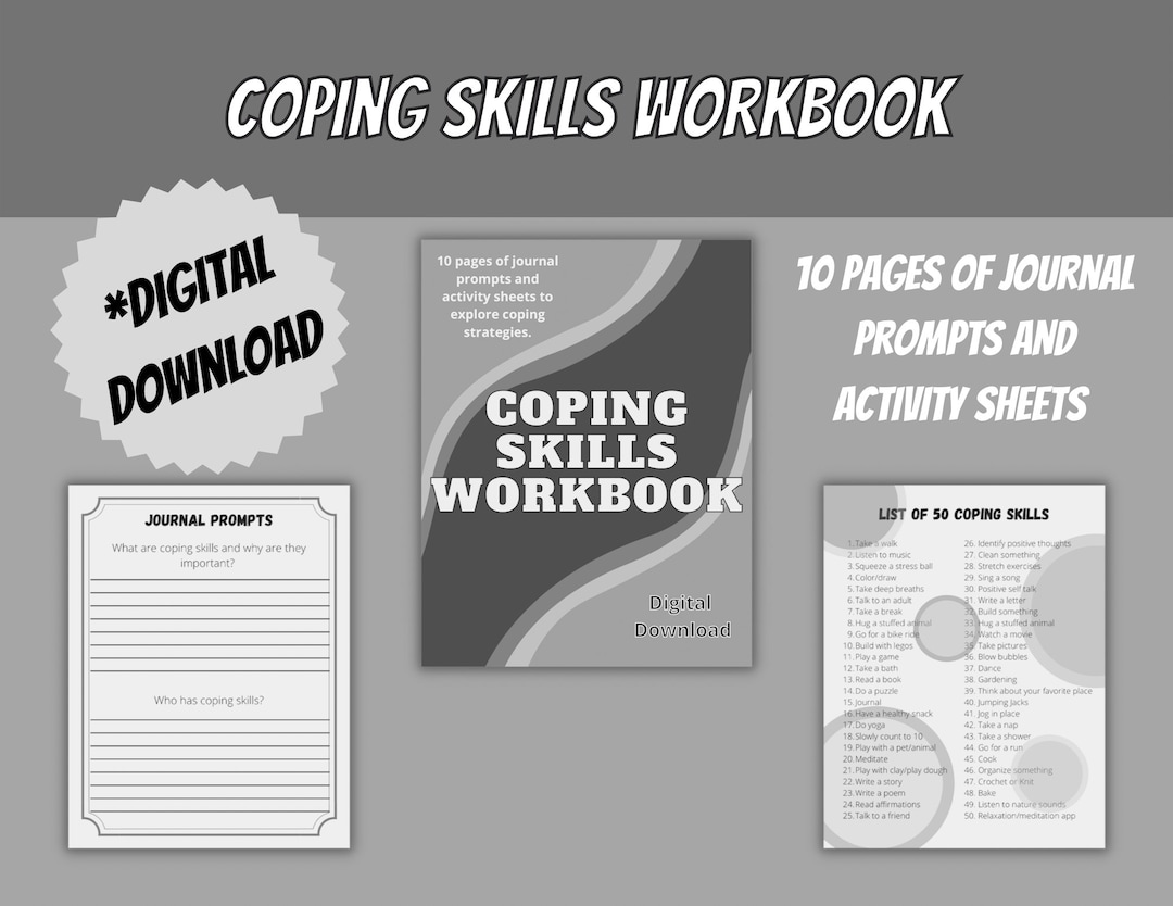Coping Skills Workbook - Etsy