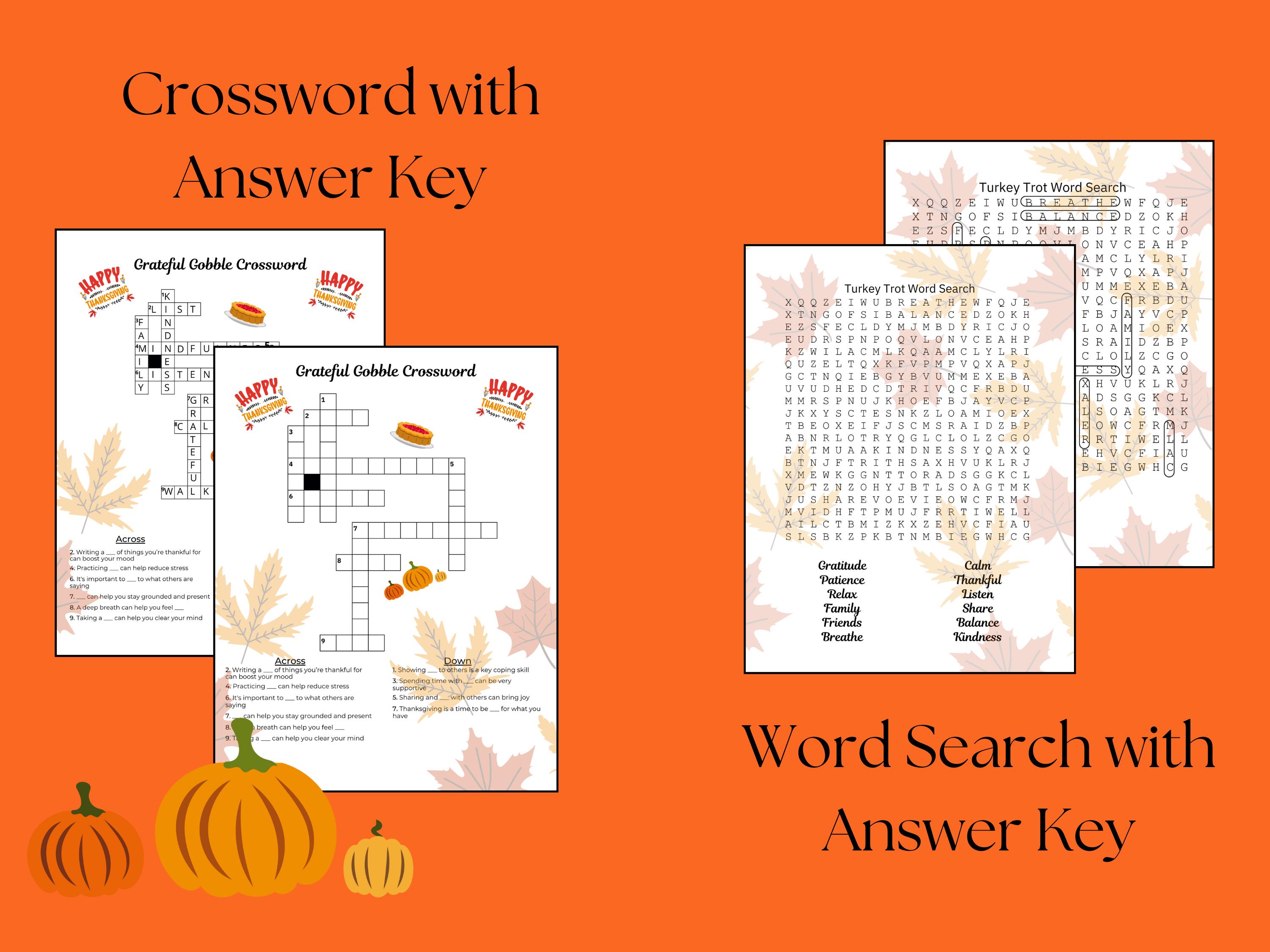 Thanksgiving Therapy Games Coping Skills Counseling Games Coping Skills ...