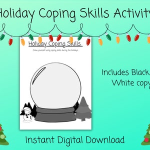 Holiday Coping Skills | Coping Skills Worksheet | Coloring Pages ...