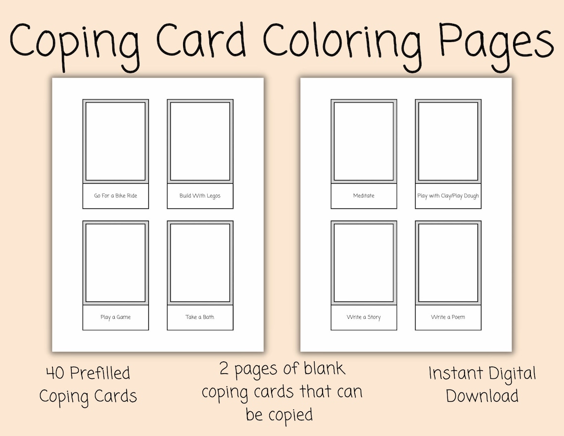 Coping Skills Healthy Coping Skills Coping Skills Cards Coping Cards ...