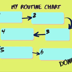 Routine Chart | Children’s Routine Chart | Printable Routine Chart ...