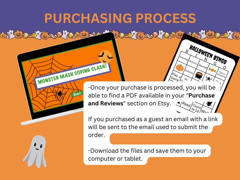 Halloween Therapy Games Coping Skills Counseling Games Coping Skills ...