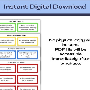 Emotions Game Cards Emotions Printable Counseling Activity Therapy ...