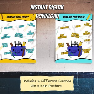 Coping Skills Toolbox Activity, Poster, Calming Tools (digital Download ...