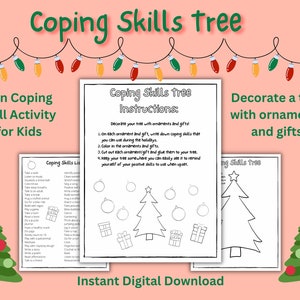 Holiday Print Coping Skills Worksheet Coping Skills Tree Printable ...