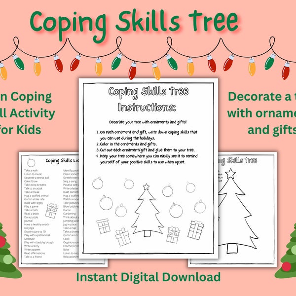 Coping Skill Worksheet - Etsy