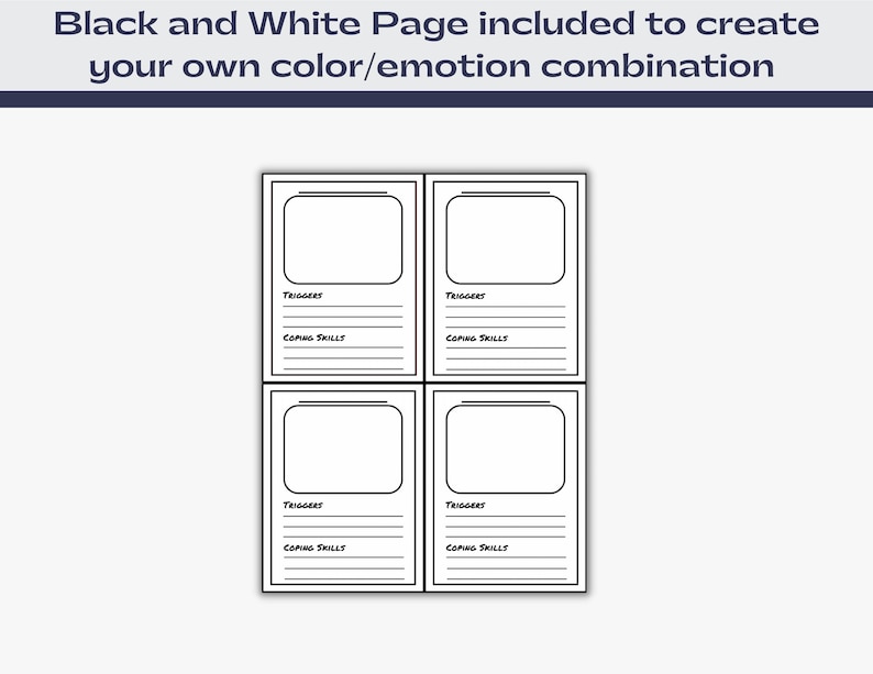Coping Skills Activity Emotions Character Cards Create-your-own ...