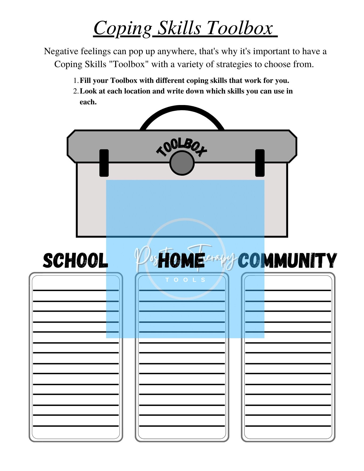 Healthy Coping Skills | Coping Skills Worksheet | Emotions Worksheet ...