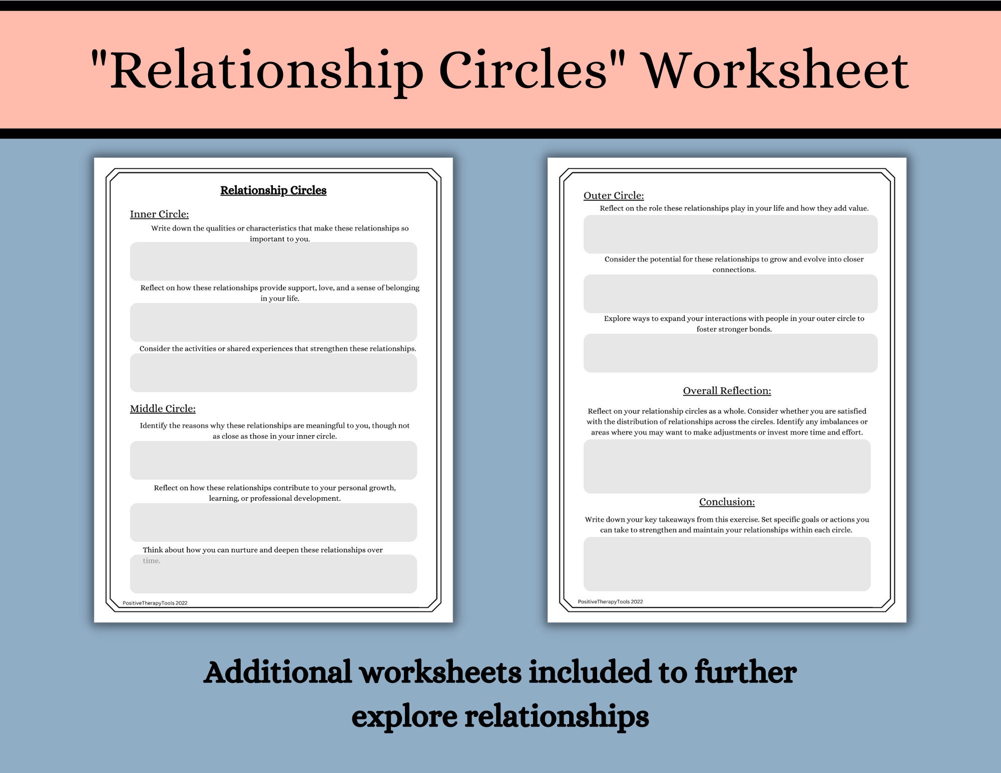 Relationship Worksheet Printable Relationship Worksheet Healthy ...