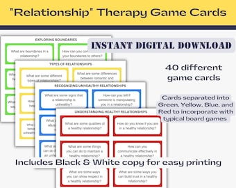Emotions Game Cards Emotions Printable Counseling Activity Therapy ...