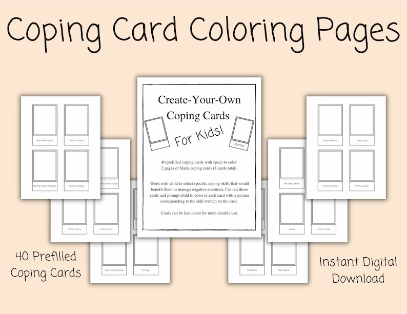 Coping Skills Healthy Coping Skills Coping Skills Cards Coping Cards ...
