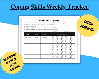 Healthy Coping Skills Coping Skills Worksheet Emotions Worksheet ...