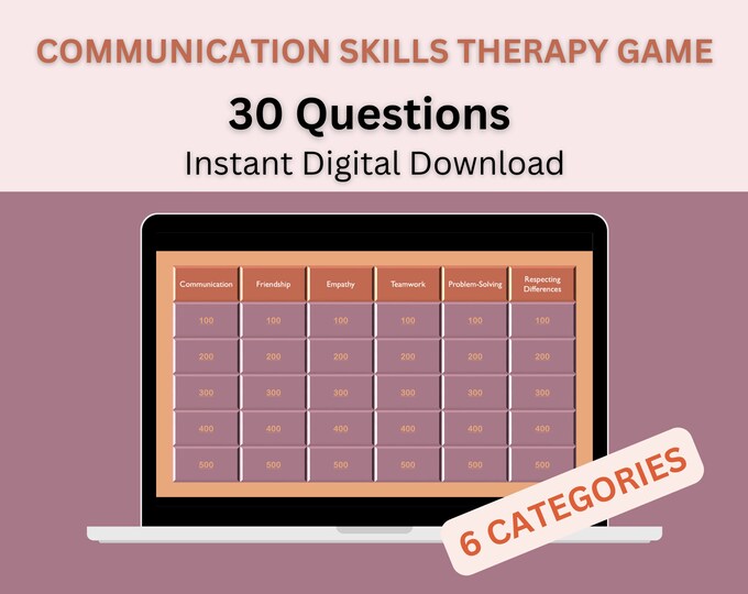 Communication Skills Coping Skills Therapy Game Counseling Game Virtual ...