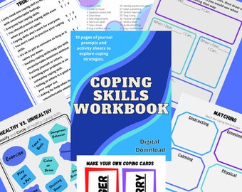 Coping Skills Workbook | Etsy