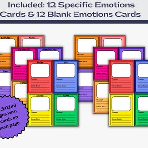 Coping Skills Activity Emotions Character Cards Create-your-own ...