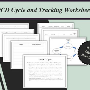 OCD Tracker Symptom Tracker Emotions Worksheets Counseling Printable ...