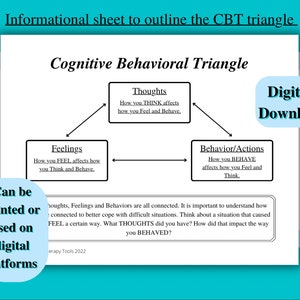 Cognitive Behavioral Triangle Emotion Worksheet Behavior Worksheet ...