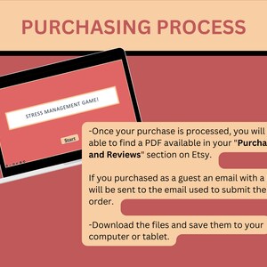 Stress Management Coping Skills Therapy Game | Virtual & Printable ...