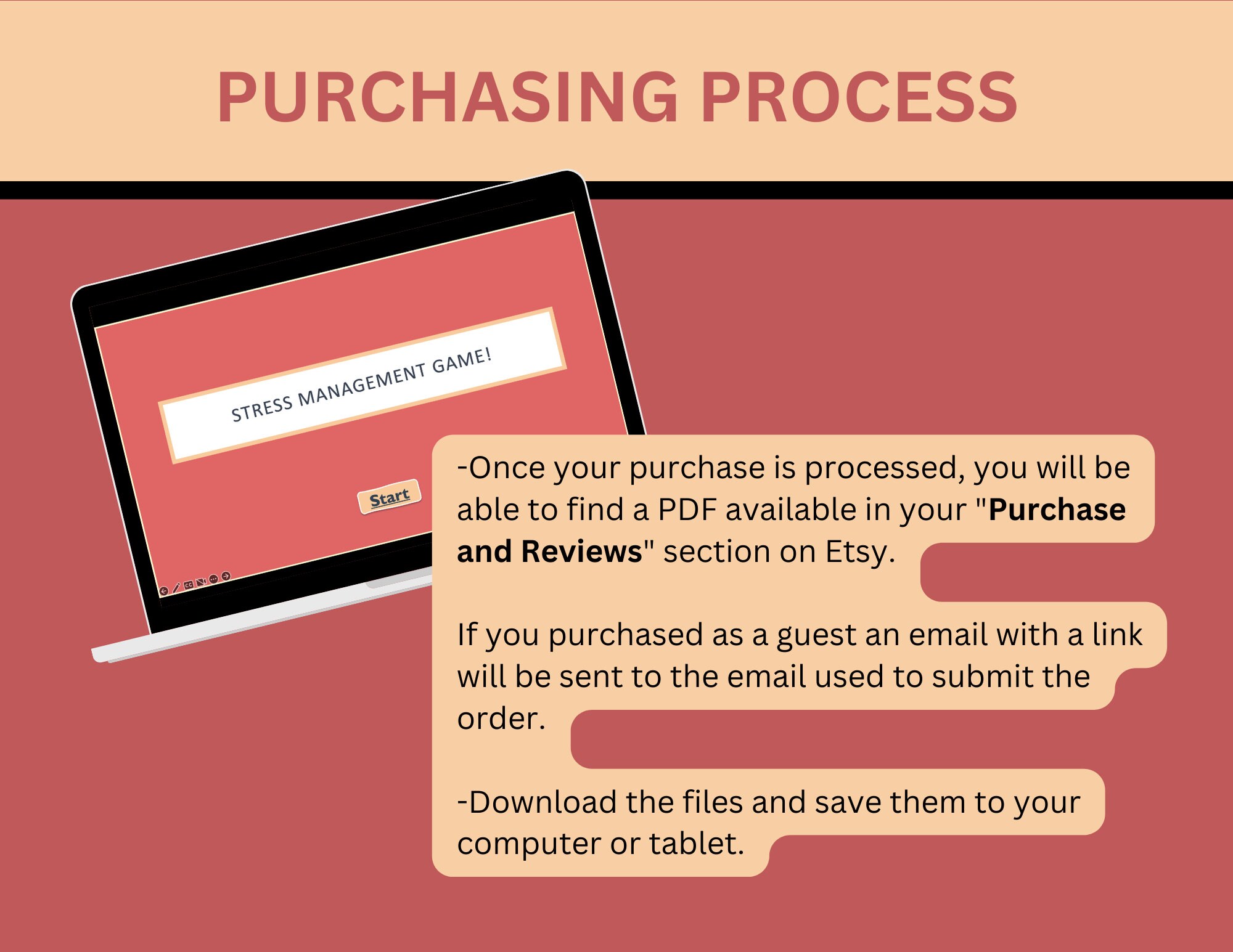 Stress Management Coping Skills Therapy Game | Virtual & Printable ...