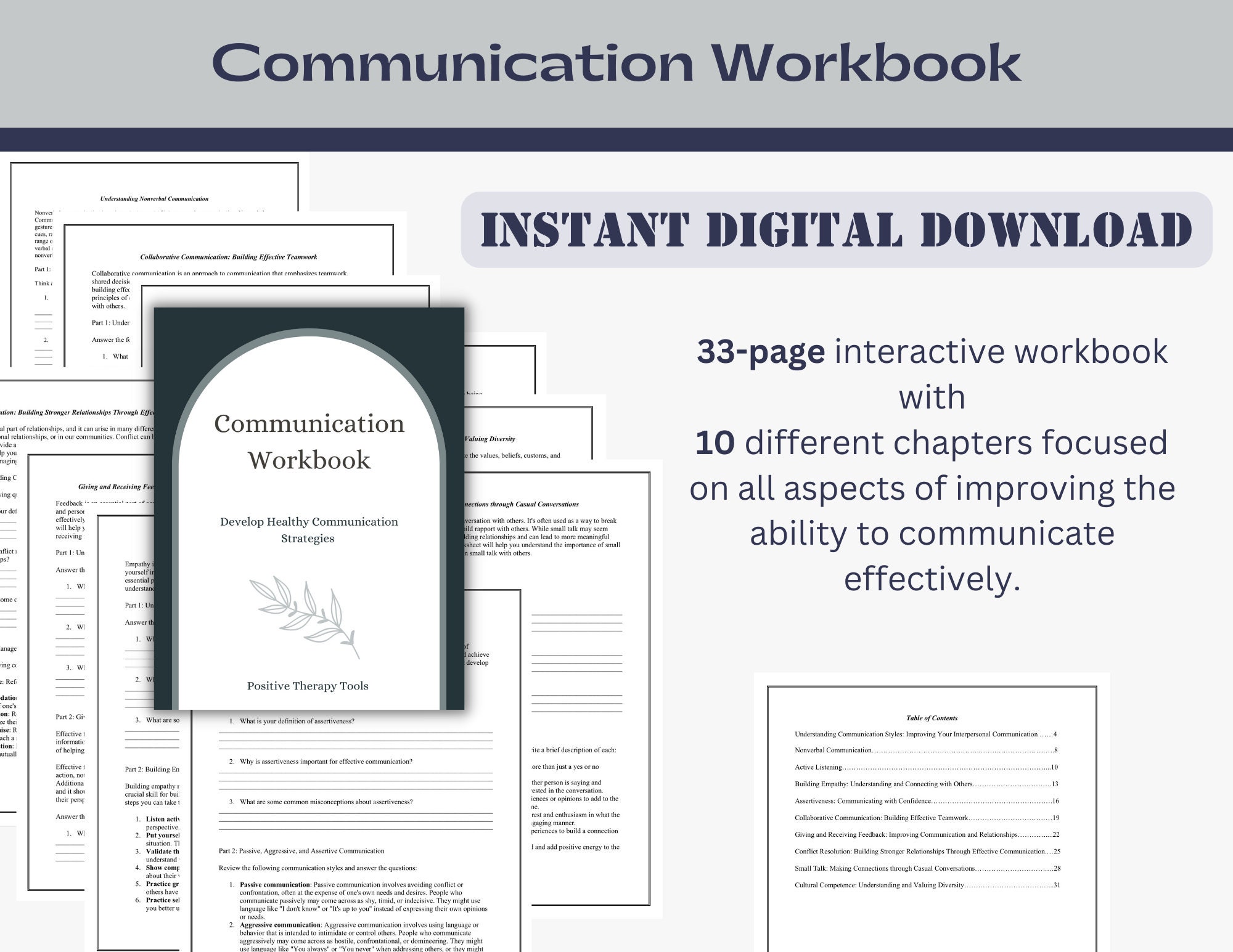 Mental Health Worksheet Communication Worksheet Self Care Improvement ...