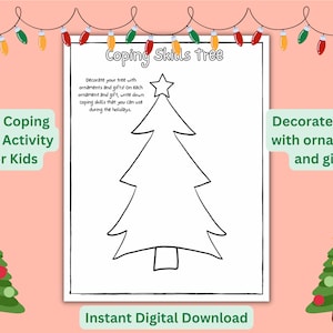 Holiday Print | Coping Skills Worksheet | Coping Skills Tree ...