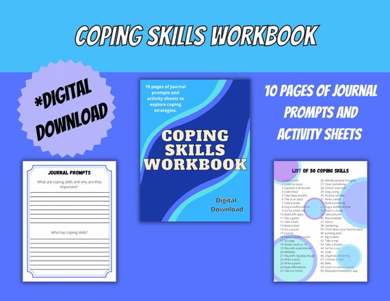 Coping Skills Workbook Coping Skills Emotions Workbook - Etsy
