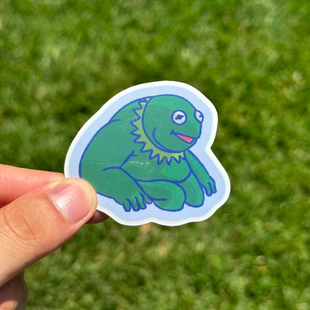 Chubby Kermit Sticker - Etsy