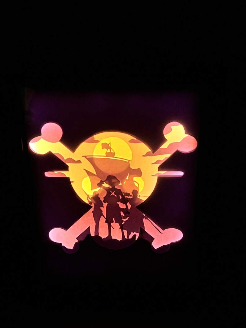 Anime Lighting: One Piece LED Light Frame Unique Anime Decor - Etsy