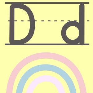 Pastel Rainbow Alphabet (primary) - Etsy