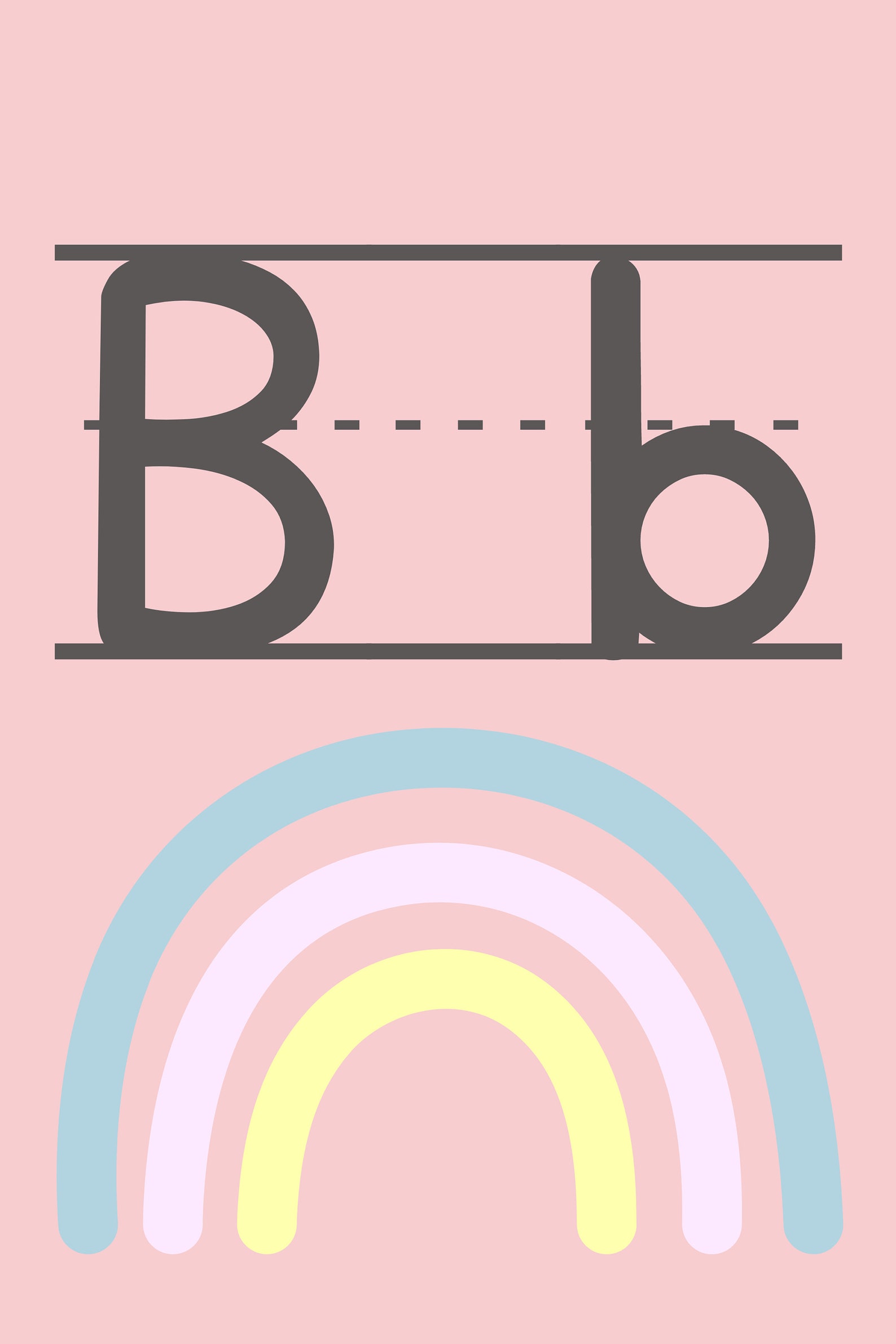 Pastel Rainbow Alphabet (primary) - Etsy