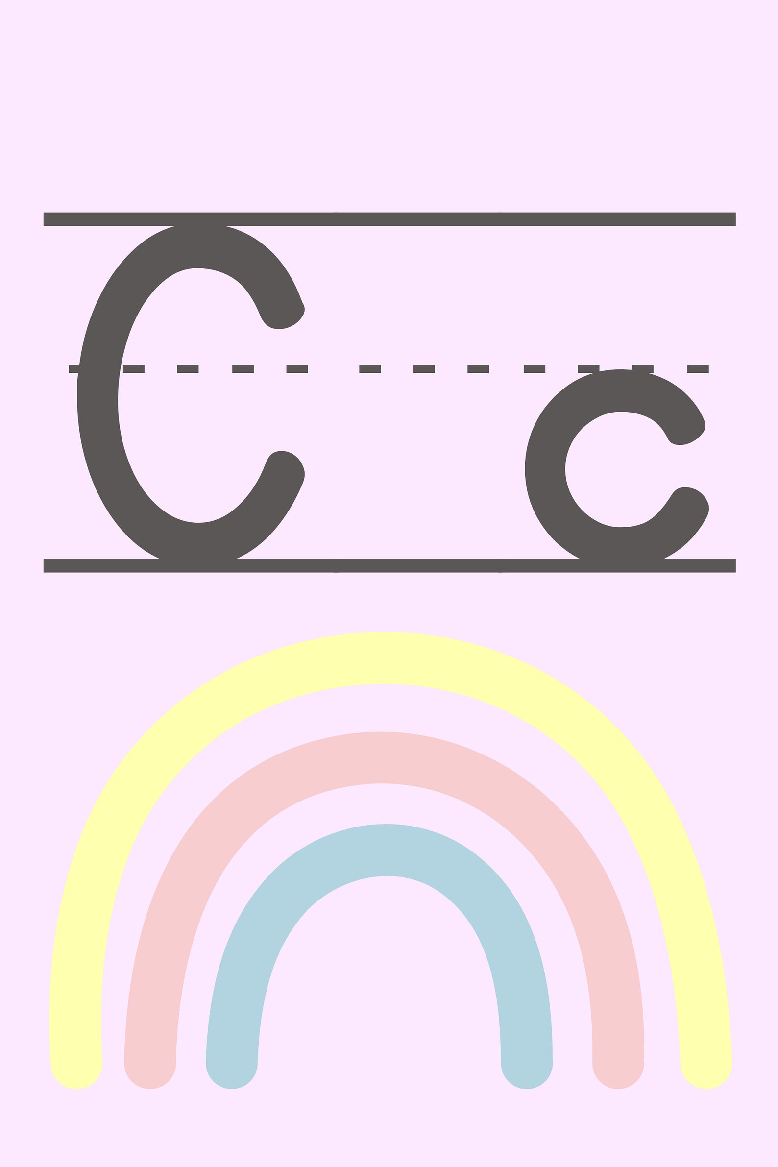 Pastel Rainbow Alphabet (primary) - Etsy