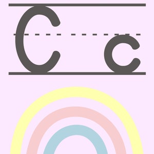 Pastel Rainbow Alphabet (primary) - Etsy