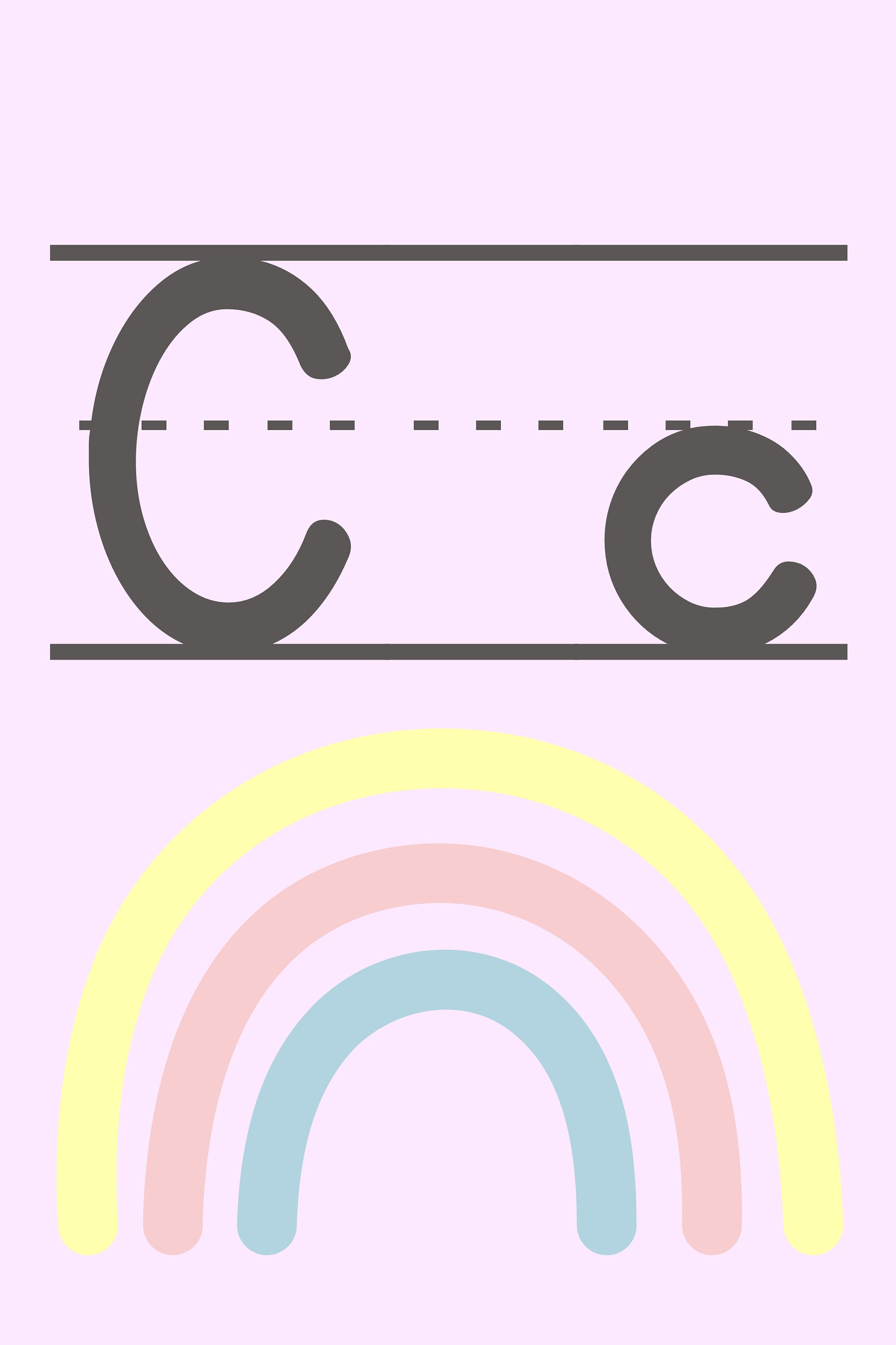 Pastel Rainbow Alphabet (primary) - Etsy