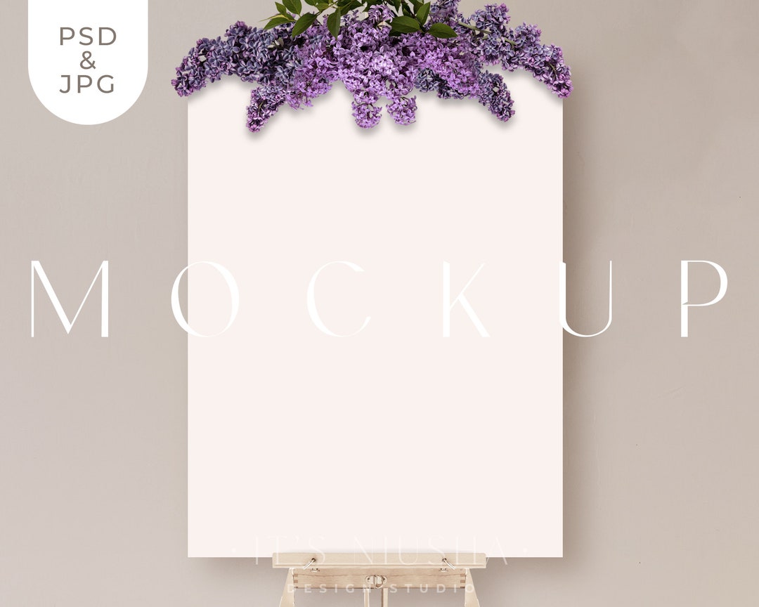Welcome Sign Wedding Mockup 3x4 Proportion Boho Wedding - Etsy