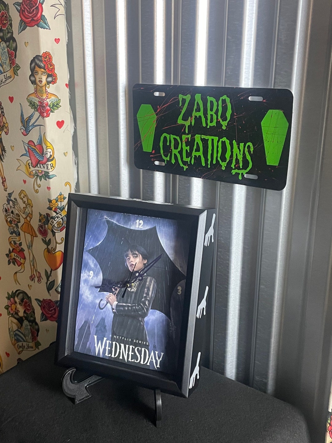 Wednesday Addams 8x10 Inch Clock - Etsy