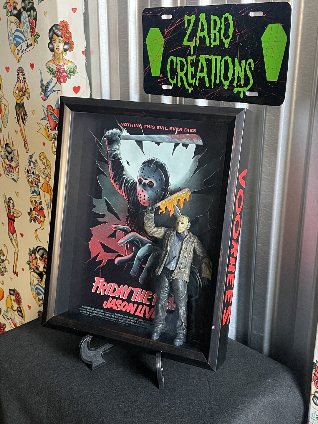 Jason friday the 13th 11x14 Inch Shadowbox - Etsy
