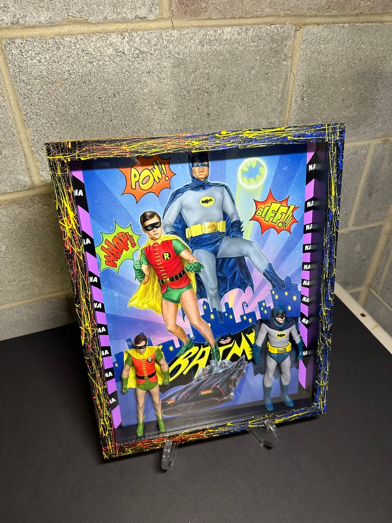 66 Batman & Robin 11x14 Inch Shadowbox - Etsy
