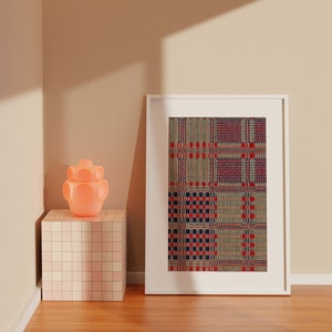 Martha Vintage Textile Print - Etsy