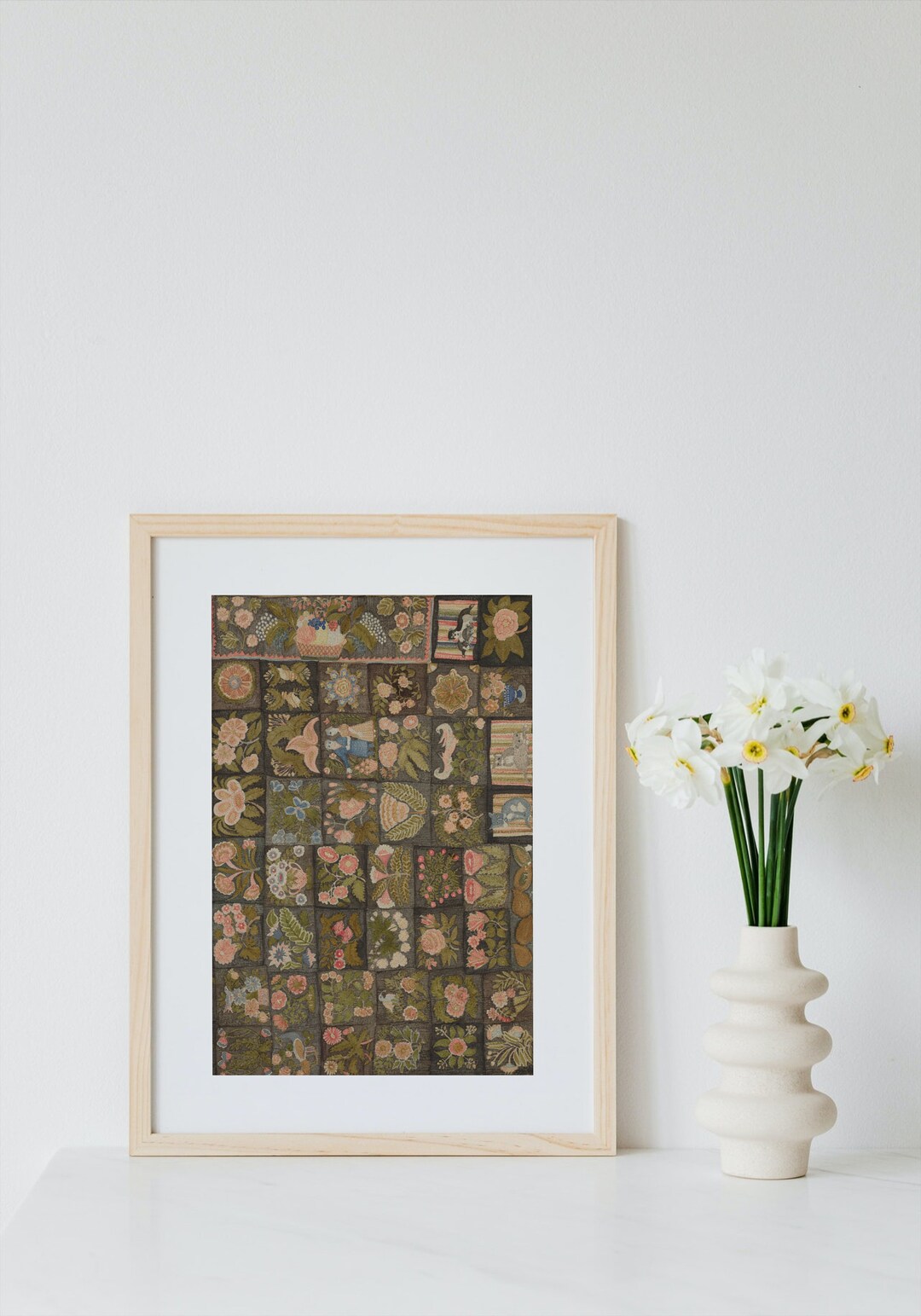 Imogen | Printable Art | Vintage Textile Wall Art | Exhibit Goods ...