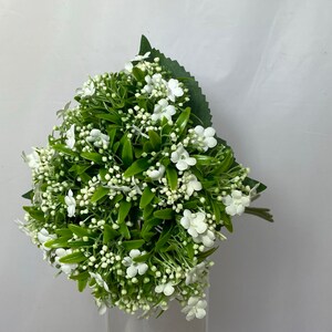 Blue Forget-me-not, White or Green Faux Forget Me Not Flower Bunch ...