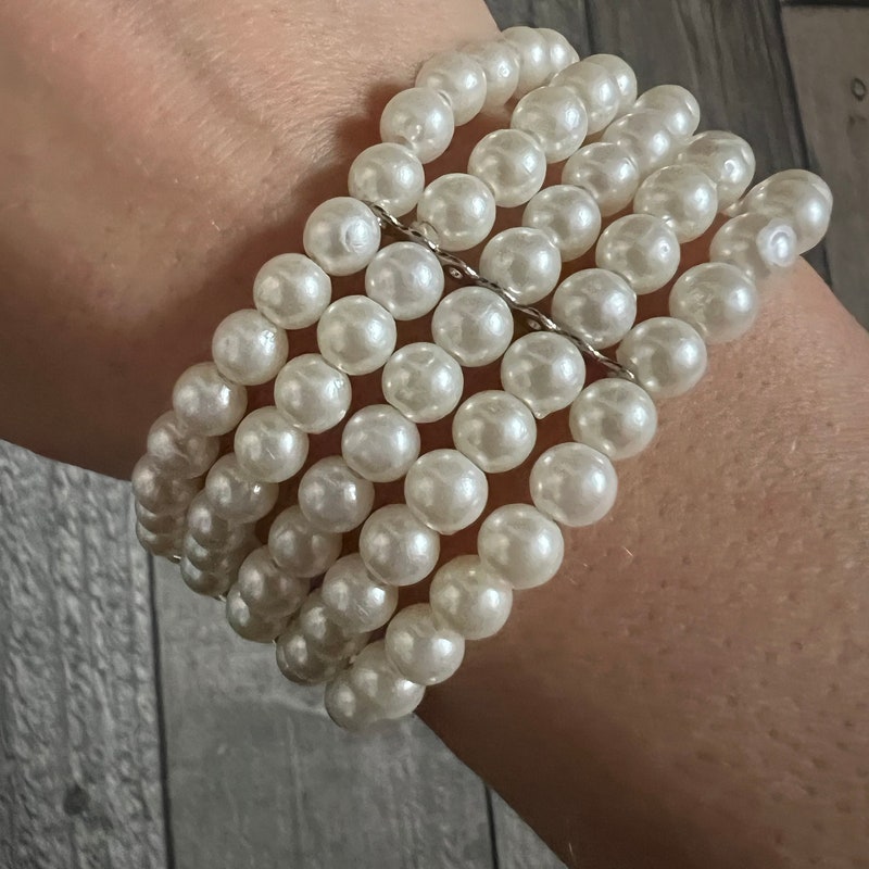 5 Row Bracelet - Etsy