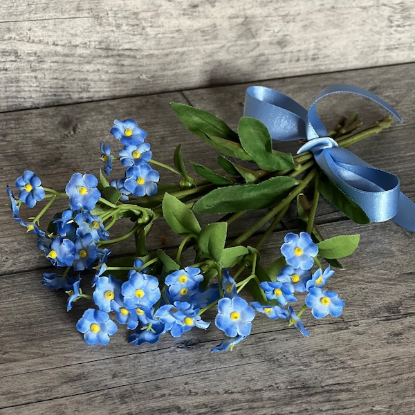 Silk Flower Forget Me Nots - Etsy