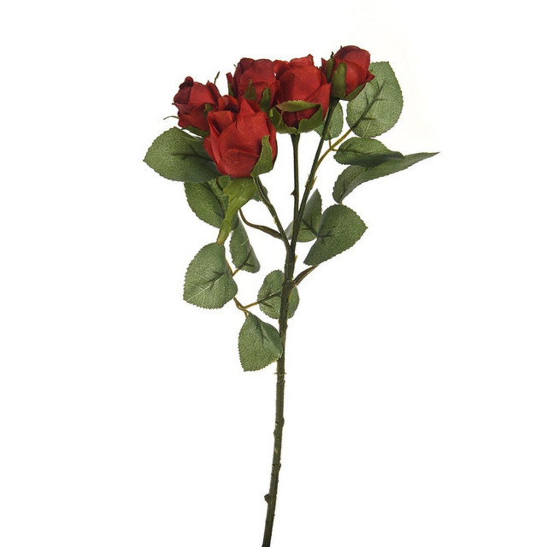 37cm 5 Head Red Roses Spray Craft Flowers for Floral - Etsy