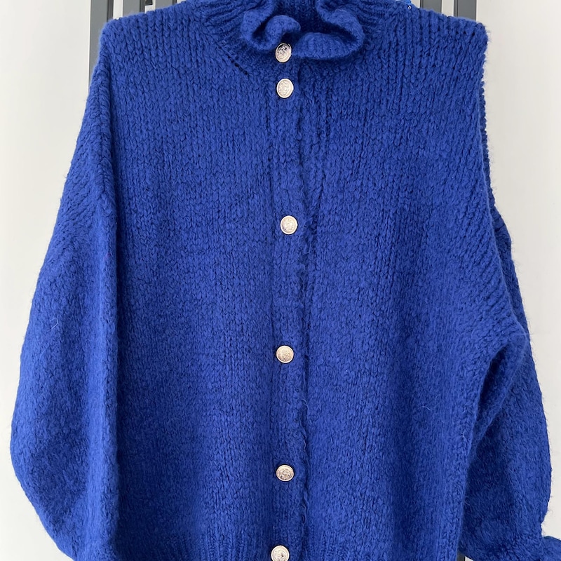 Royal Alpaca Cardigan - Etsy UK