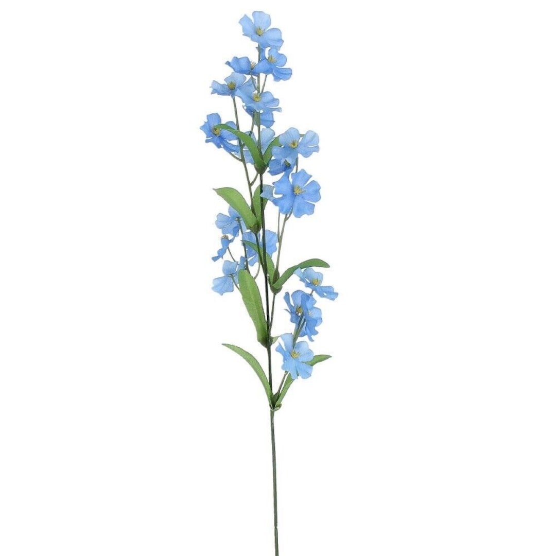 40cm Artificial Forget Me Not Myosotis Blue Spray Flower Bouquet Home Decor - Etsy