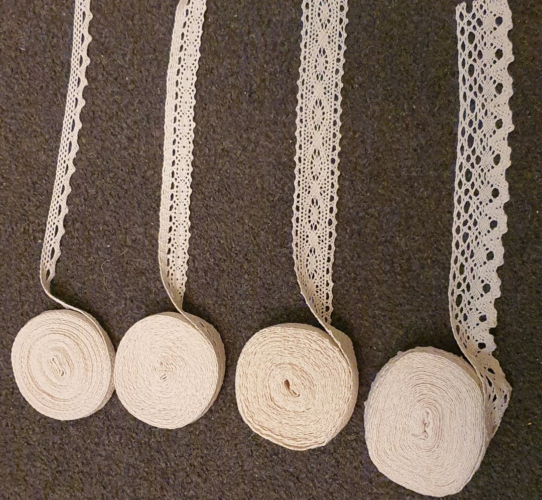 Vintage Lace Ribbon Beige Lace Ribbon Cotton Decorative Ribbon Lace ...