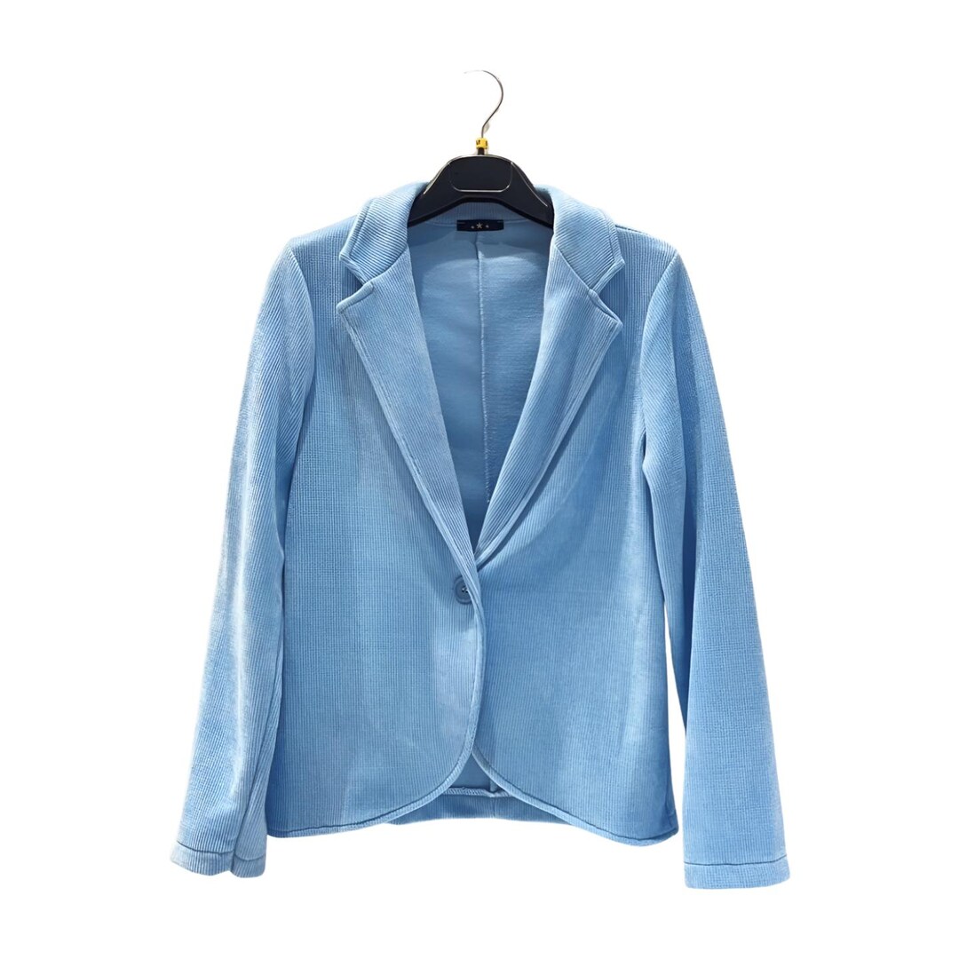 New Collection , Sky Blue Fitted Blazer - Etsy