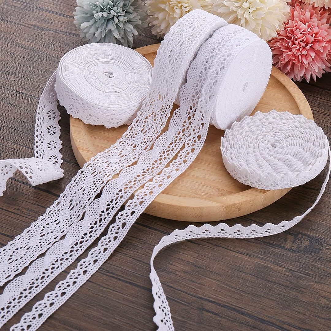 Vintage Lace Ribbon White Lace Ribbon Cotton Decorative Ribbon Lace ...