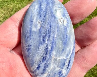 Home Décor Rocks & Geodes Celestobarite Palm Stone Polished ...